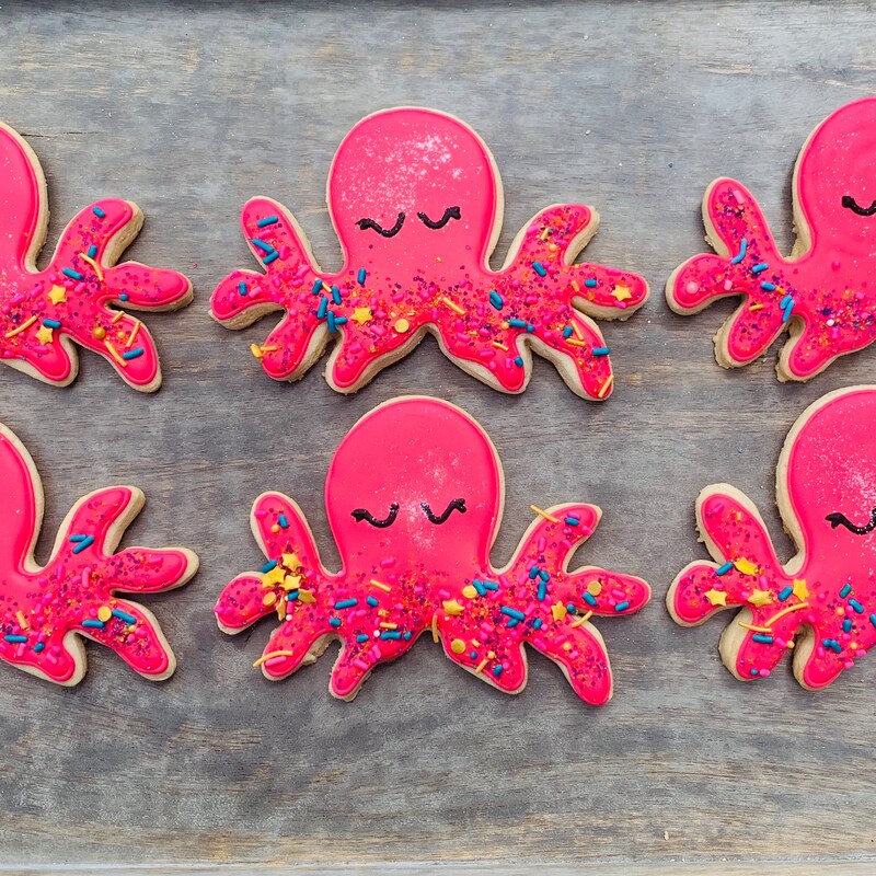 Octopus Cookie - Etsy