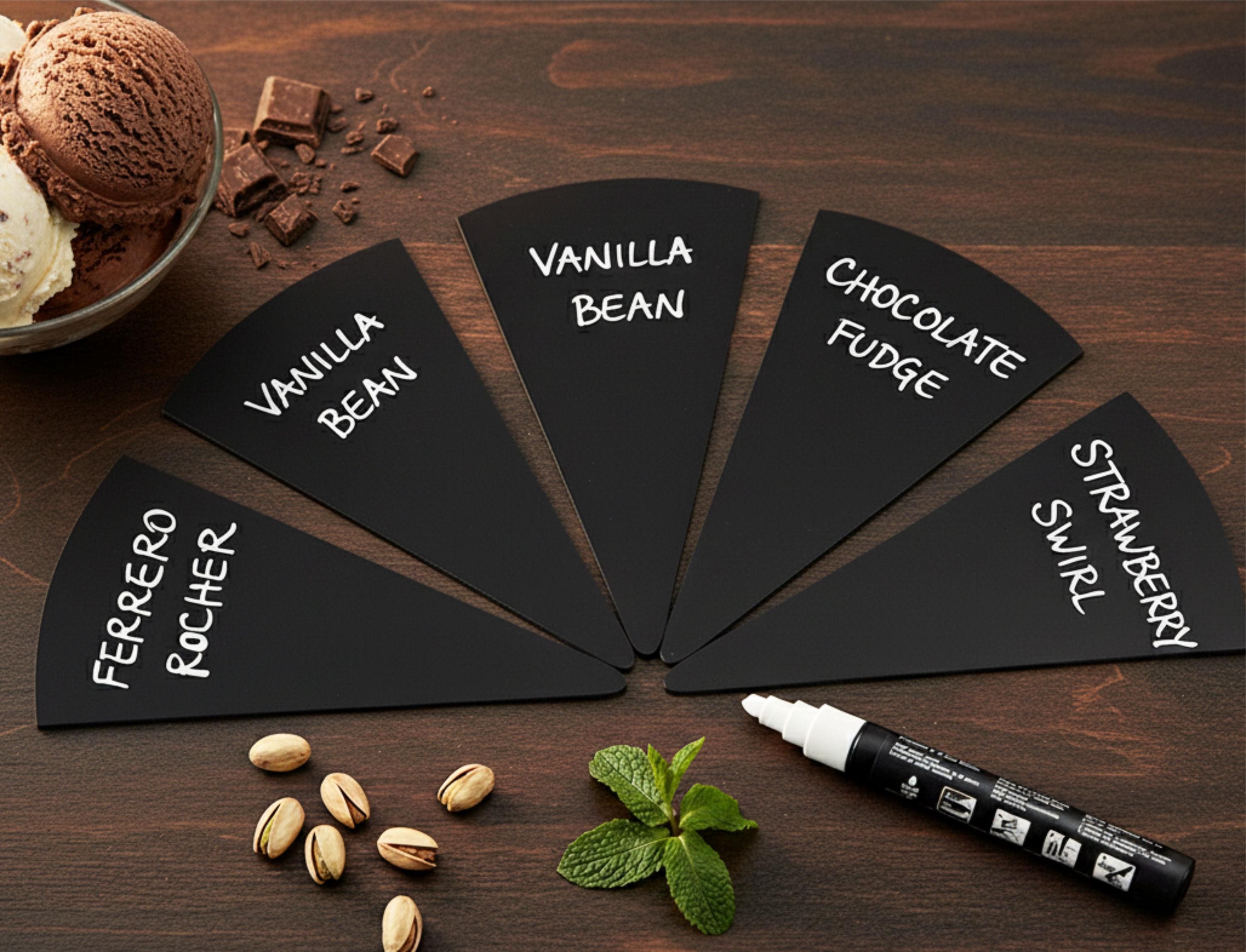 Gelato Flavor Markers, Ice Cream Labels, Flavor Tags, Gelato Stickers ...