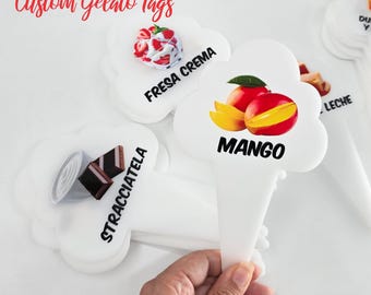 Gelato Flavor Markers, Ice Cream Labels, Flavor Tags, Gelato Stickers ...