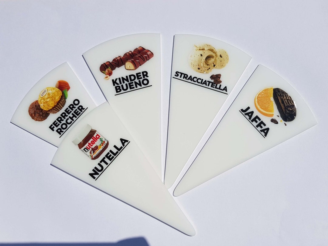 12 Pcs Gelato Flavor Markers, Ice Cream Labels, Flavor Tags, Gelato ...