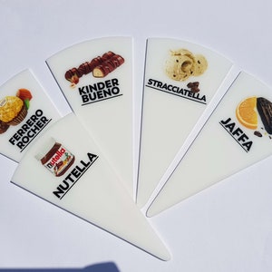 12 Pcs Gelato Flavor Markers, Ice Cream Labels, Flavor Tags, Gelato ...