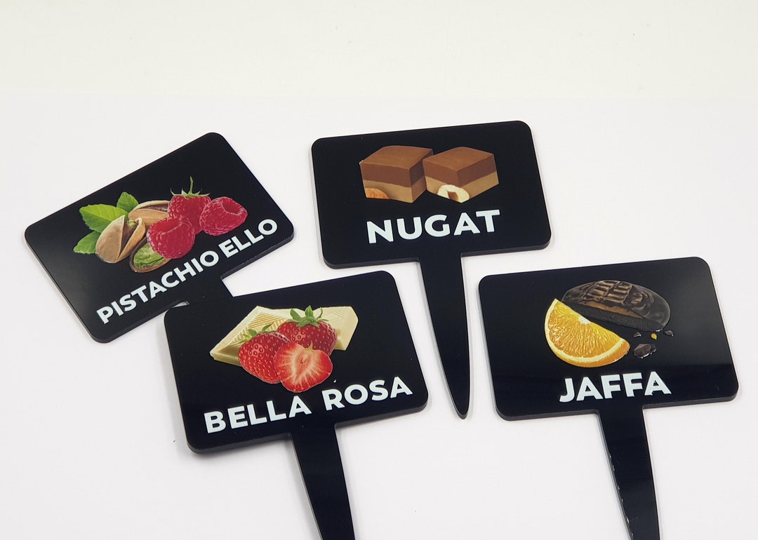 12 Pcs Gelato Flavor Markers, Ice Cream Labels, Flavor Tags, Gelato ...