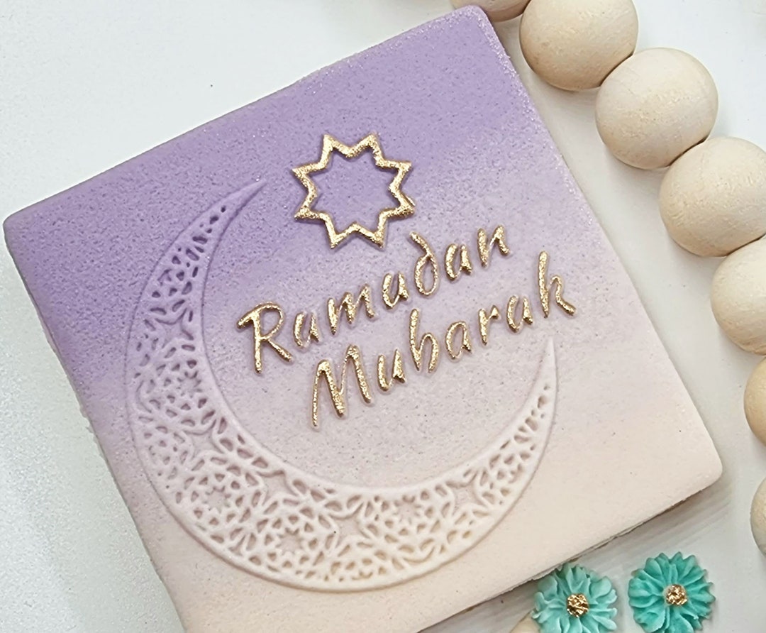 Ramadan Embosser Fondant Stamp, Acrylic Embosser for Cookies, Cake ...