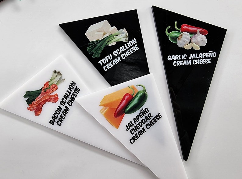 10 Pcs Cream Cheese Flavor Markers, Ice Cream Labels, Flavor Tags ...