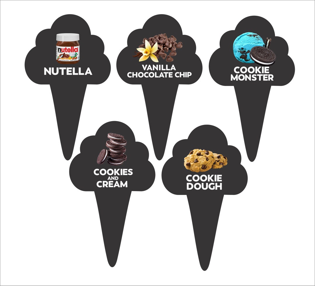 1pcs Gelato Flavor Markers, Ice Cream Labels, Flavor Tags, Gelato ...