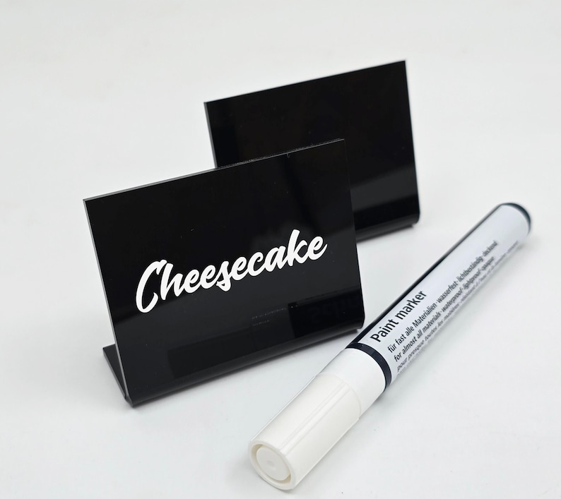Acrylic Display Stand With Clip | Reusable Menu Sign Holder | Table ...