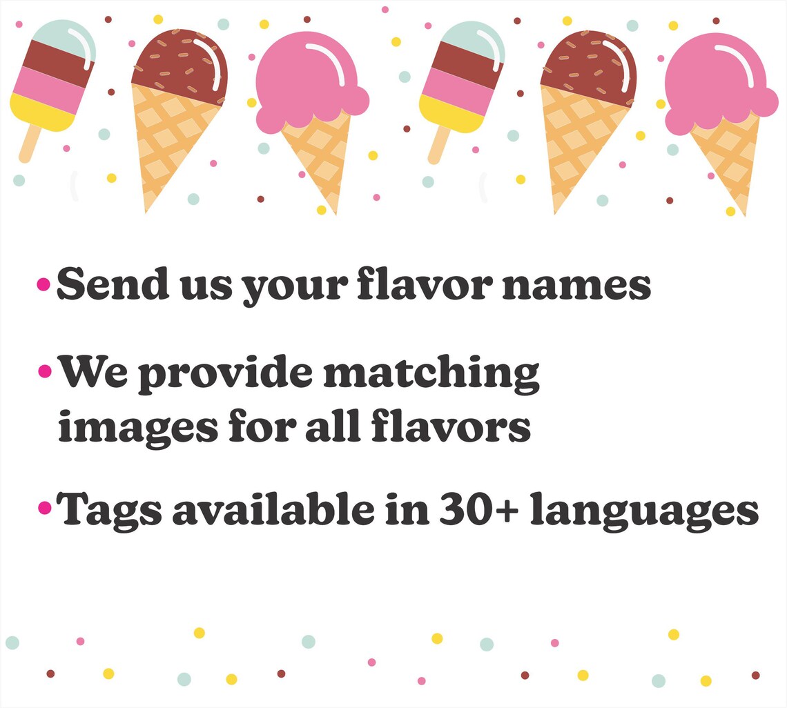 12 Pcs Gelato Flavor Markers, Ice Cream Labels, Flavor Tags, Gelato ...