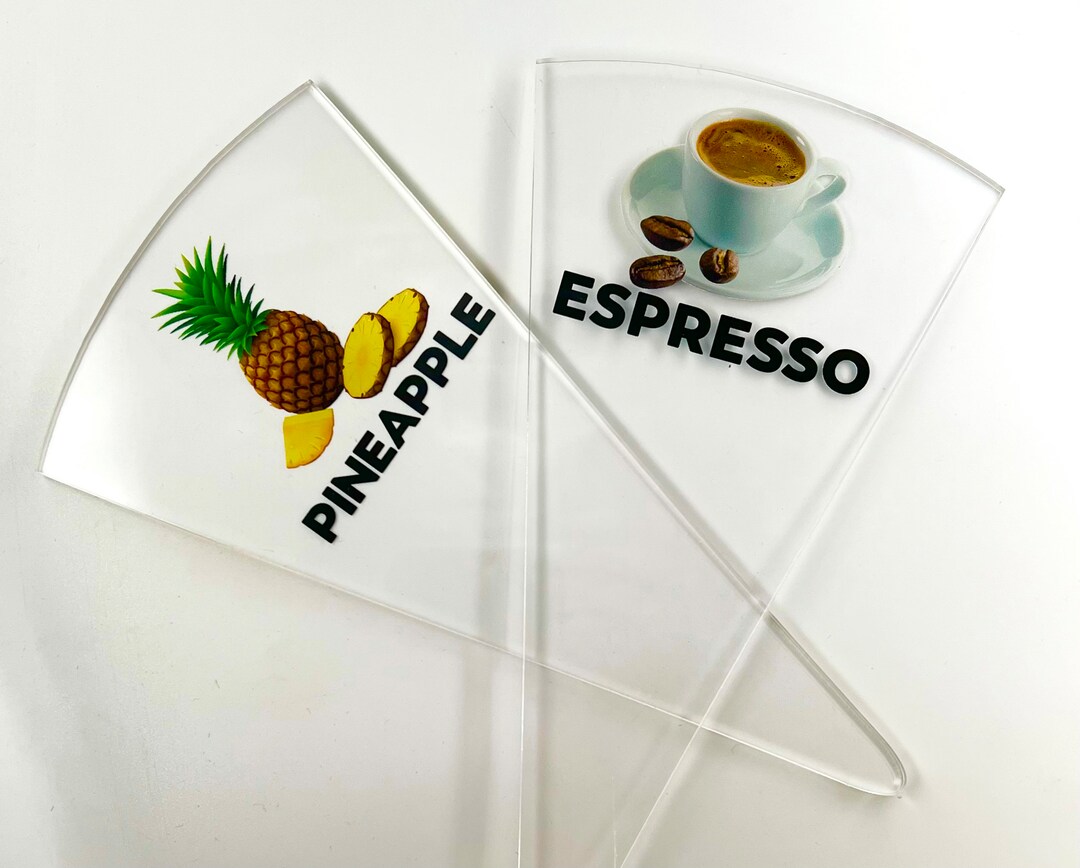 12 Pcs Gelato Flavor Markers, Ice Cream Labels, Flavor Tags, Gelato ...