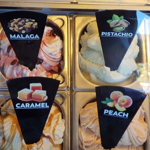 12 Pcs Custom Gelato Flavor Markers, Ice Cream Labels, Flavor Tags ...