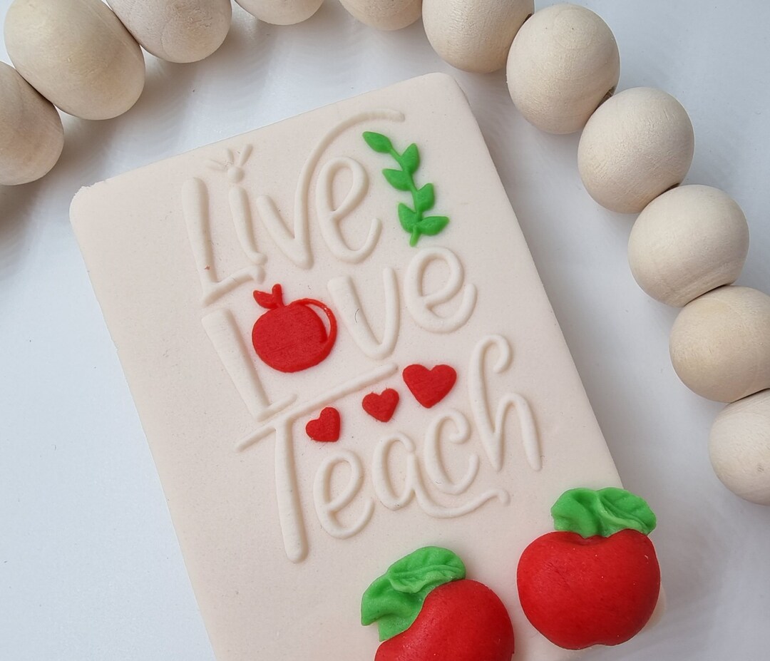 School Embosser Fondant Stamp, Acrylic Embosser for Cookies, Cake ...