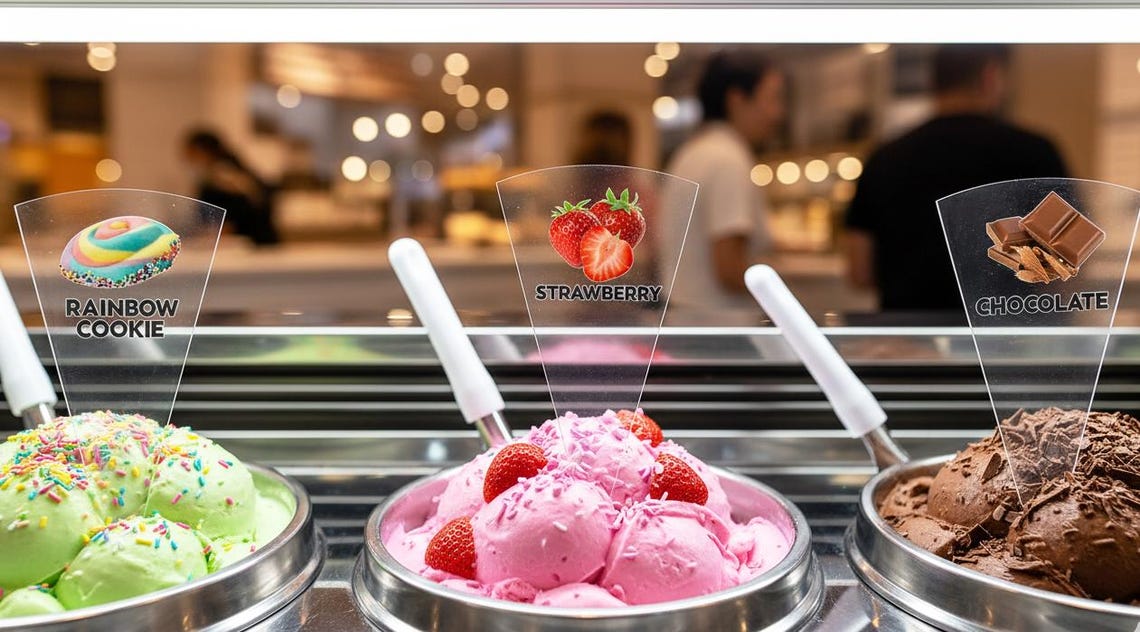 12 Pcs Gelato Flavor Markers, Ice Cream Labels, Flavor Tags, Gelato ...