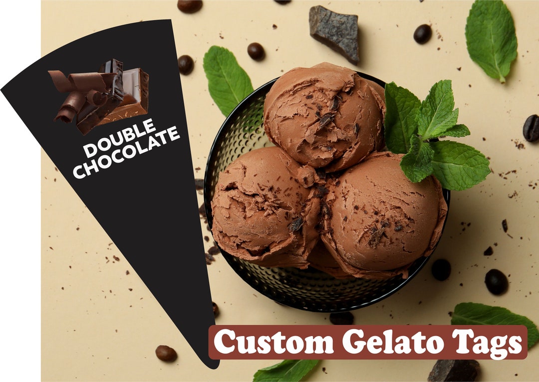 Gelato Flavor Markers, Ice Cream Labels, Flavor Tags, Gelato Stickers ...
