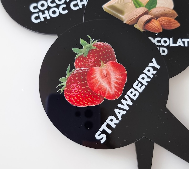Gelato Flavor Markers, Ice Cream Labels, Flavor Tags, Gelato Stickers ...