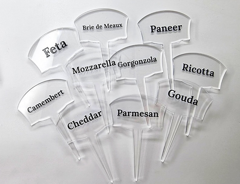 10 Pcs Cheese Flavor Markers, Ice Cream Labels, Flavor Tags, Gelato ...