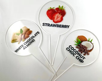 Gelato Flavor Markers, Ice Cream Labels, Flavor Tags, Gelato Stickers ...