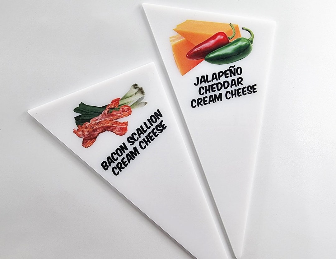 10 Pcs Cream Cheese Flavor Markers, Ice Cream Labels, Flavor Tags ...