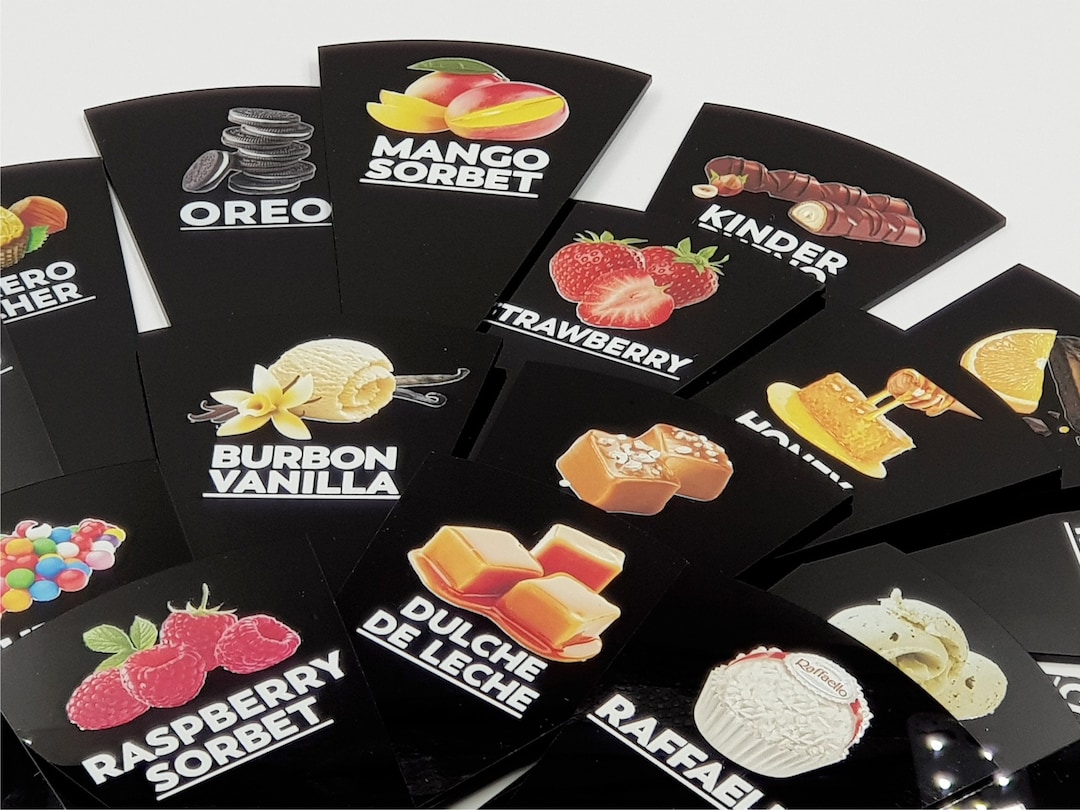 1pcs Gelato Flavor Markers, Ice Cream Labels, Flavor Tags, Gelato ...