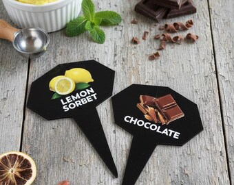 Gelato Flavor Markers, Ice Cream Labels, Flavor Tags, Gelato Stickers ...