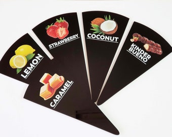 Gelato Flavor Markers, Ice Cream Labels, Flavor Tags, Gelato Stickers ...