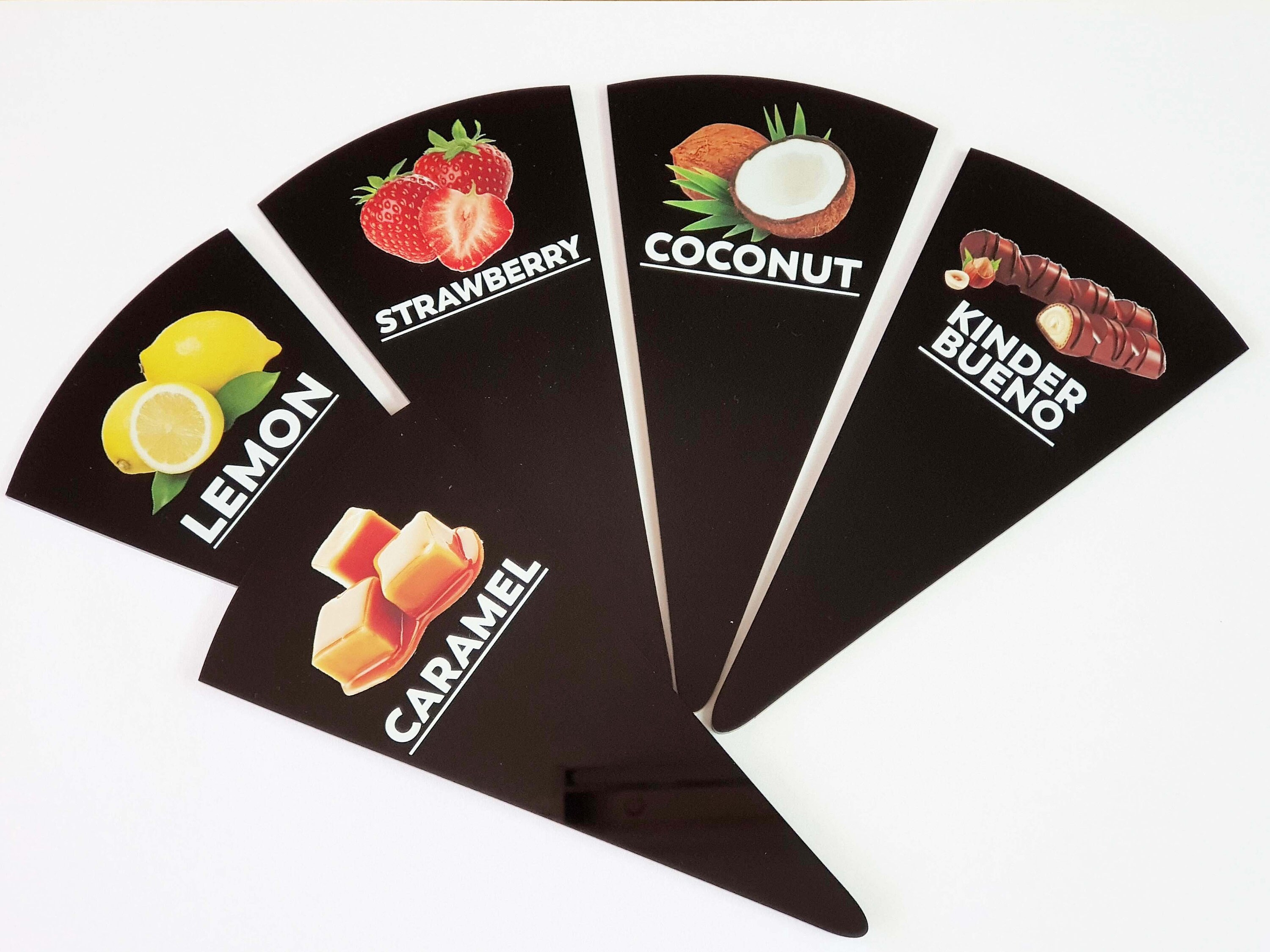 Gelato Flavor Markers Ice Cream Labels Flavor Tags Gelato - Etsy