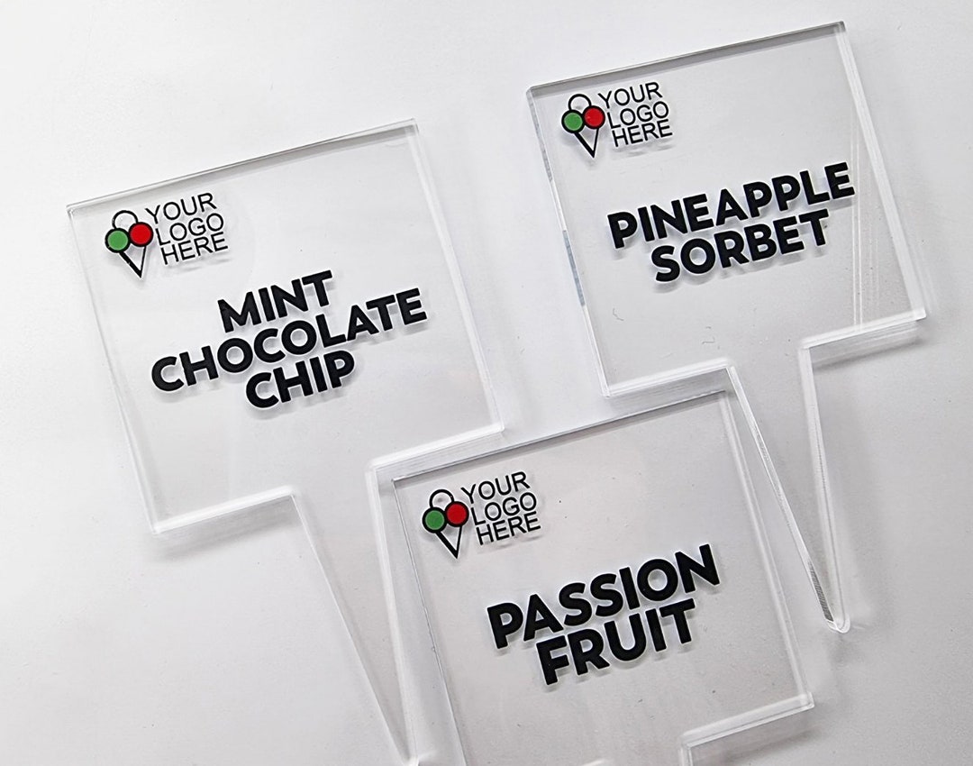 12 Pcs Gelato Flavor Markers, Ice Cream Labels, Flavor Tags, Gelato ...