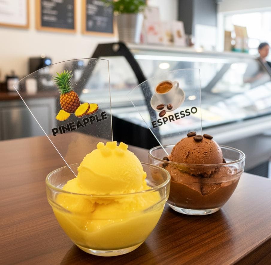 12 Pcs Gelato Flavor Markers, Ice Cream Labels, Flavor Tags, Gelato ...