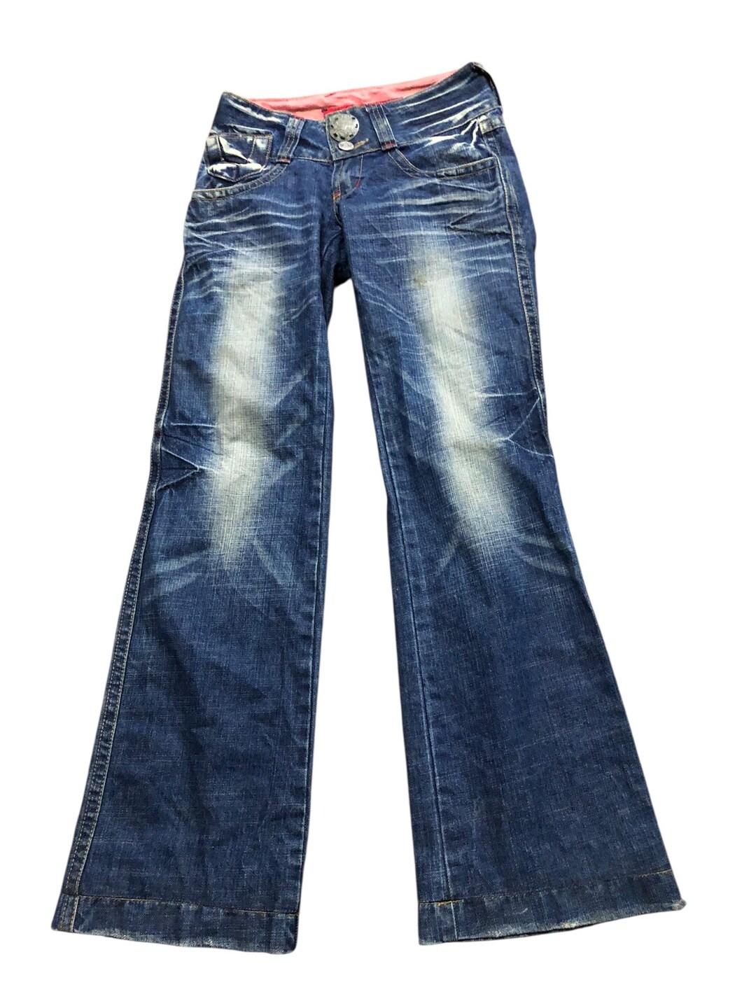 Red Pepper Flare Denim Pants - Etsy