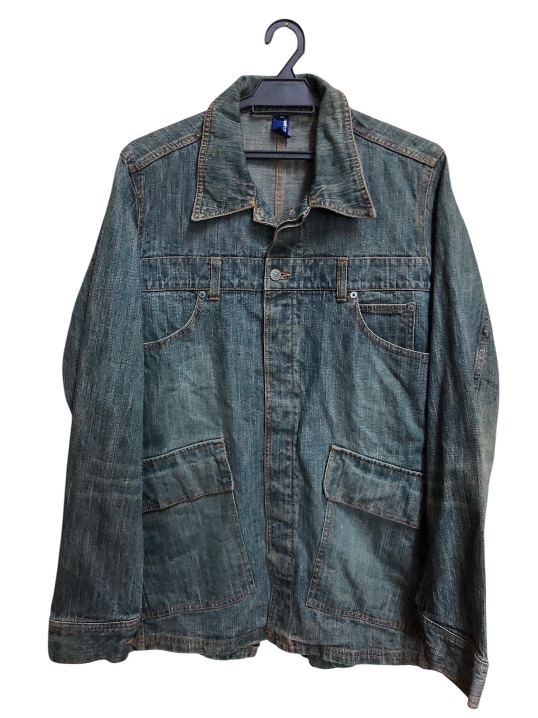 Earth Music Denim Chore Hunting Jacket - Etsy