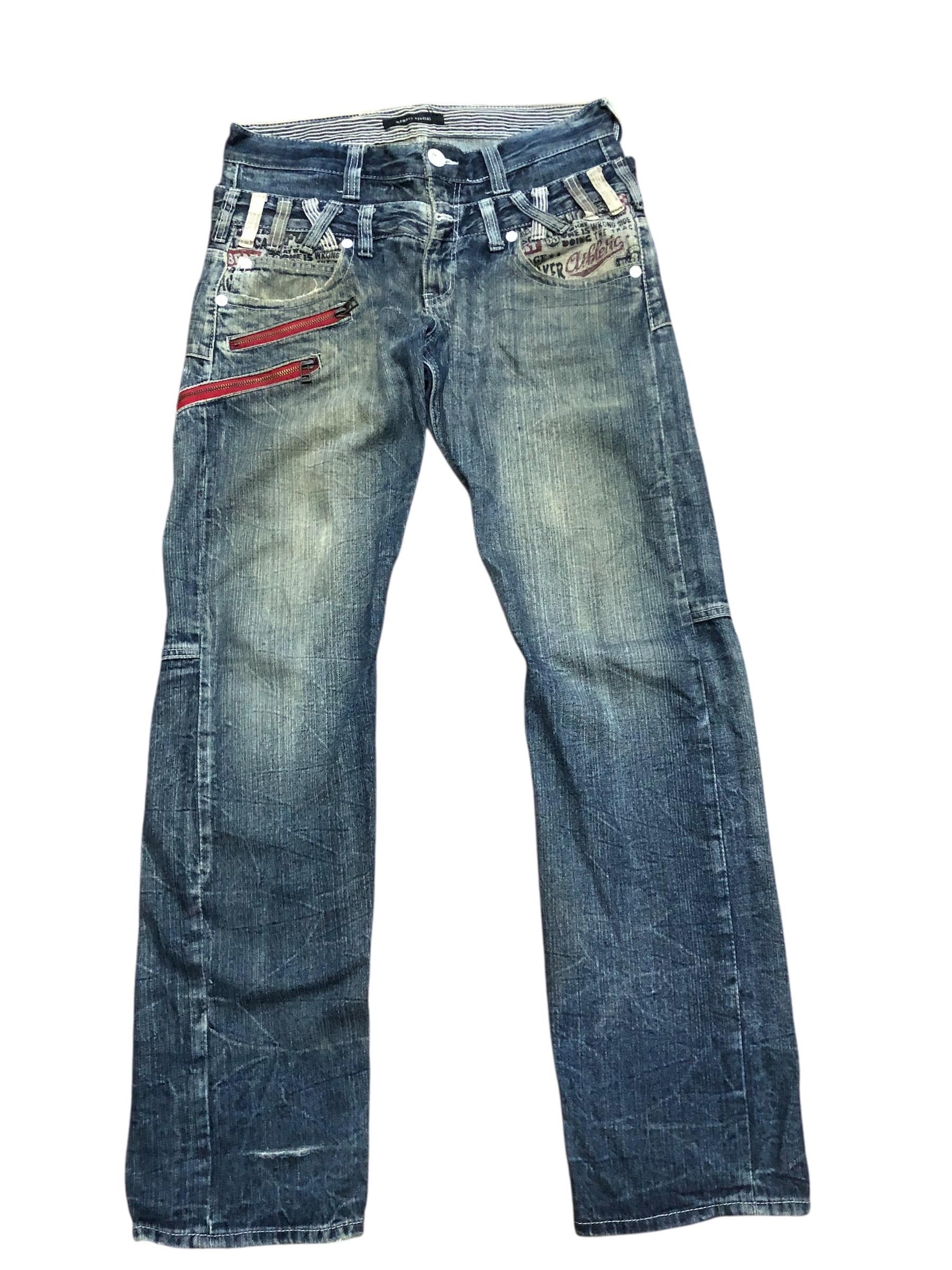 Memory Special Double Waist Denim Pants - Etsy