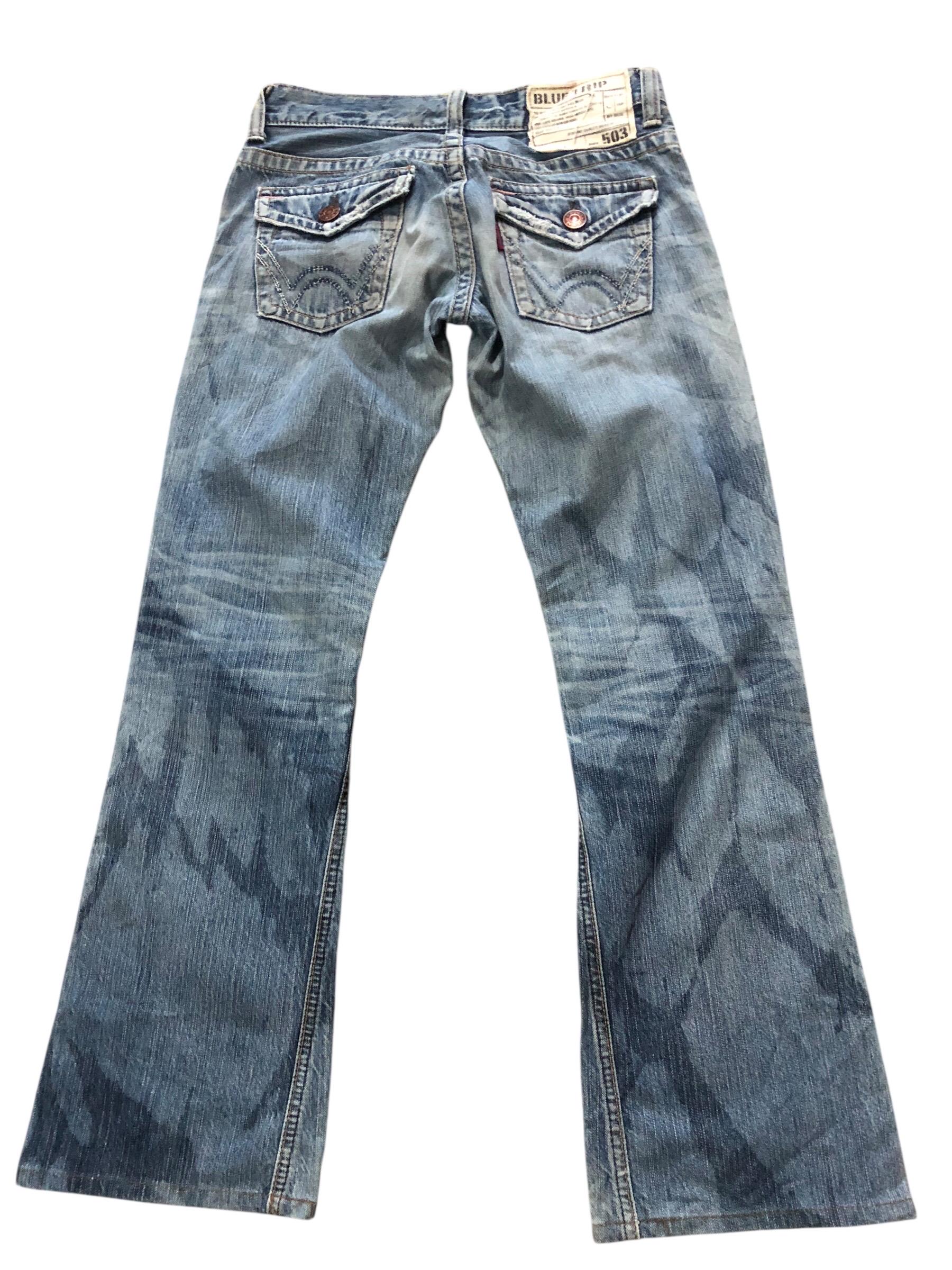 Edwin 502 Blue Trip Flare Denim Pants - Etsy