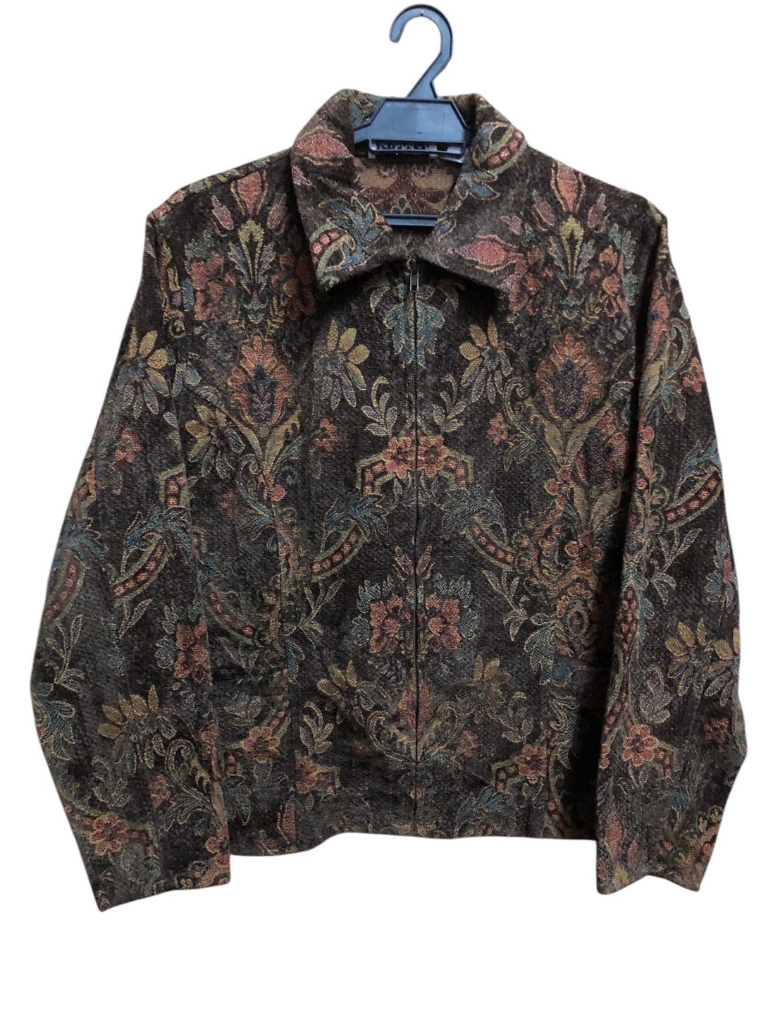 Floral Motif Jacket: Flashback Style, Size M - Etsy