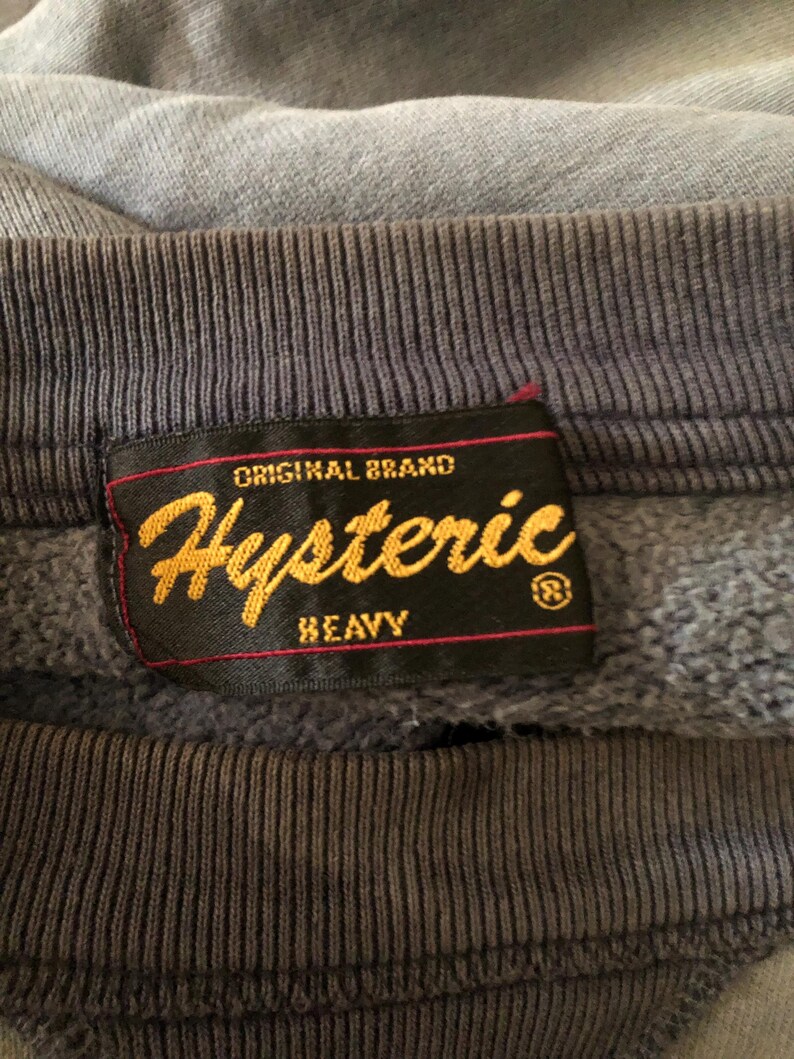 Hysteric Heavy by Hysteric Glamour Big Logo Sun Faded Sweatshirt - Etsy