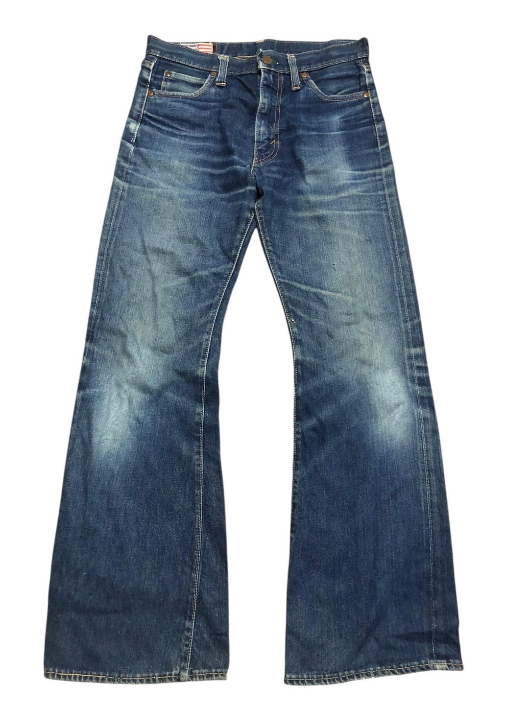 Vintage Talon Zipper Bobson Flare Denim Pants - Etsy