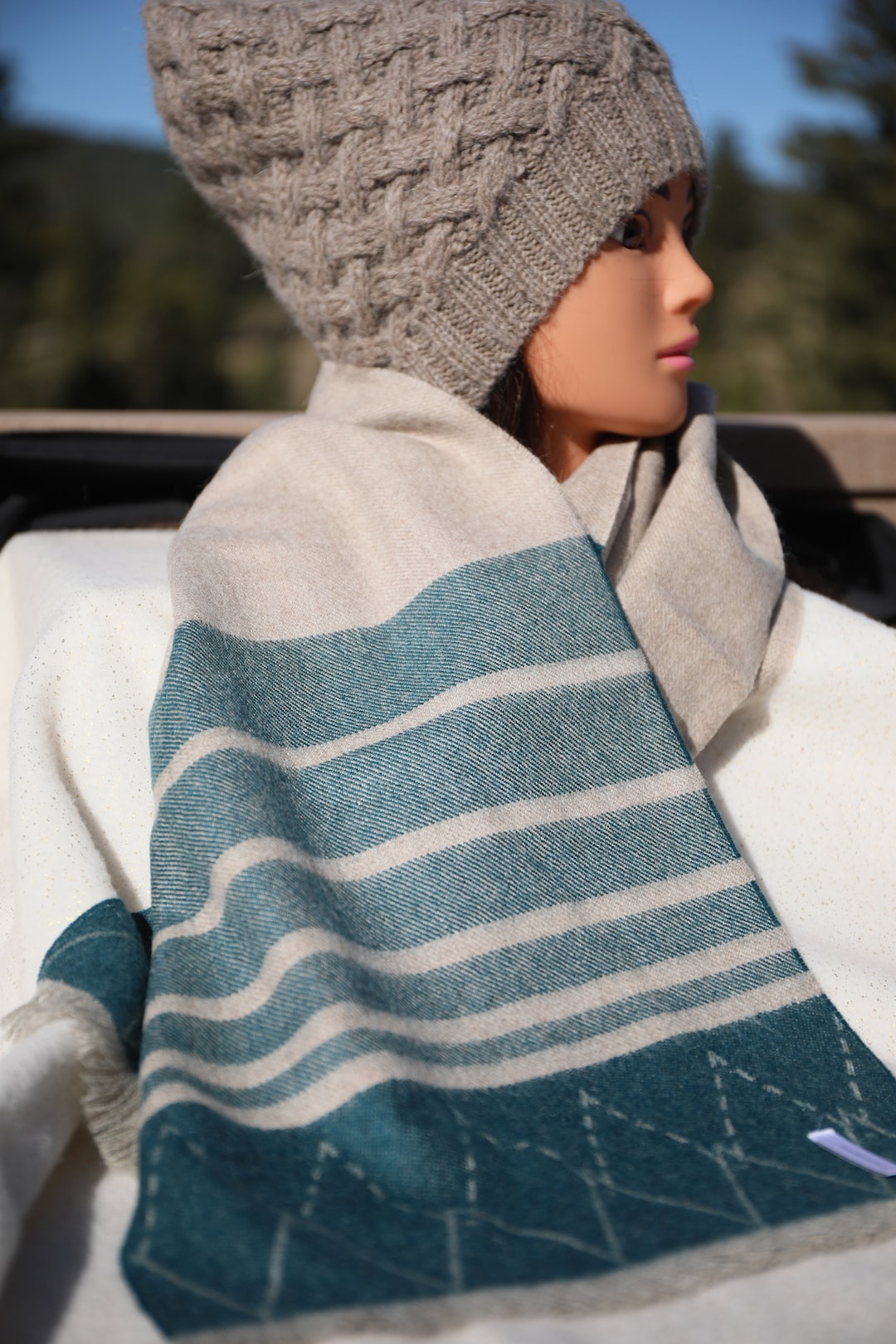 100% Apaca Zigzag Scarf/alpaca Scarf/zigzag Scarf/stylish Alpaca Scarf ...