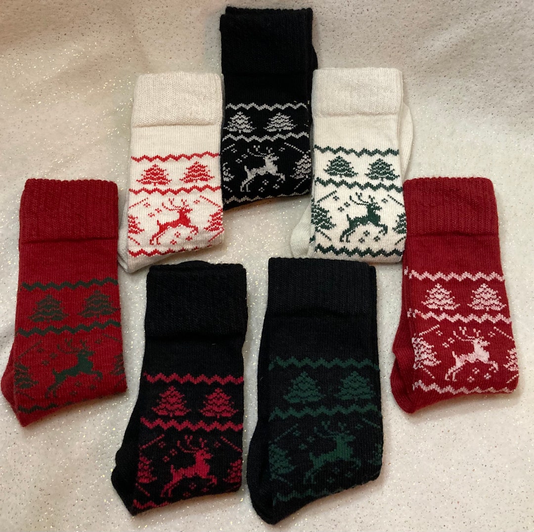 Christmas Reindeer Alpaca Socks/limited Time Alpaca Christmas Socks - Etsy