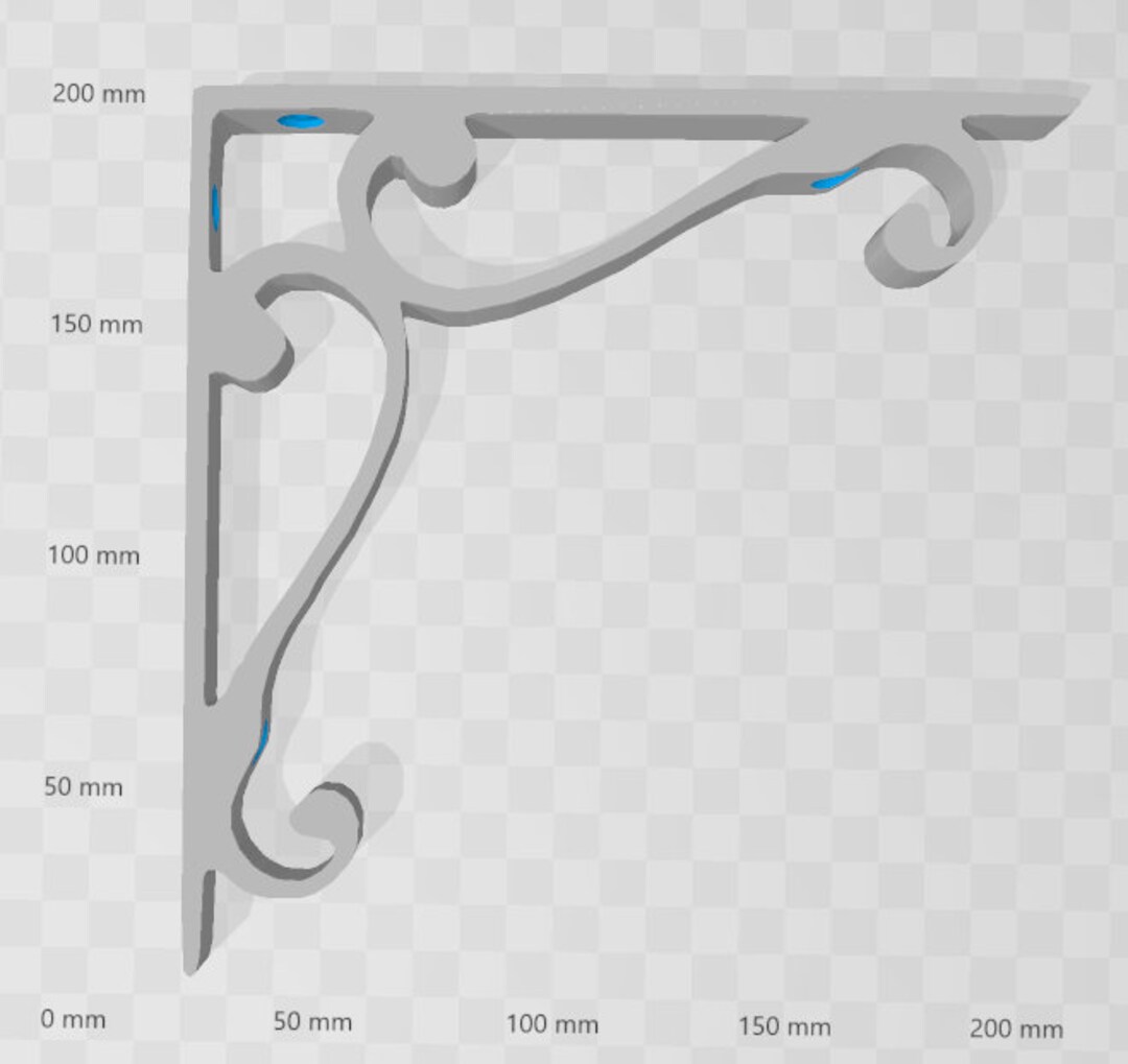 3D Printable Shelf Bracket Digital File for 3D Printer - Etsy
