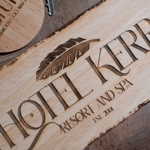 Custom Hotel Bandb Wooden Sign - Etsy