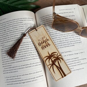 Books and the Beach Wooden Bookmarks Set of 3 - Etsy