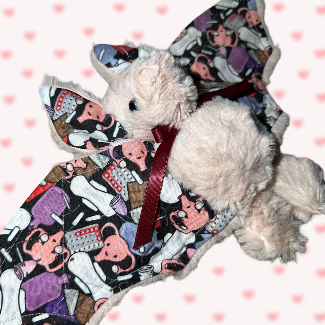 Handmade Plush Bat - Period Care and Self-care Pattern With Pads ...