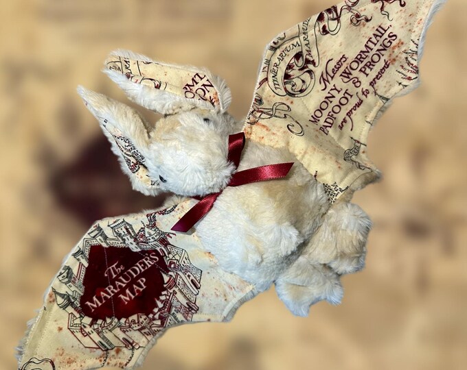 Marauder’s Map Inspired Plush Bat – Handmade Bat Plushie, Wizarding ...