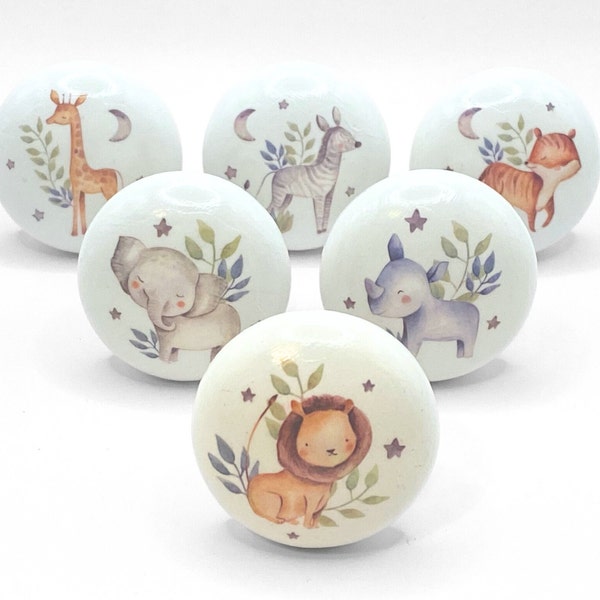 Safari Knobs - Etsy UK