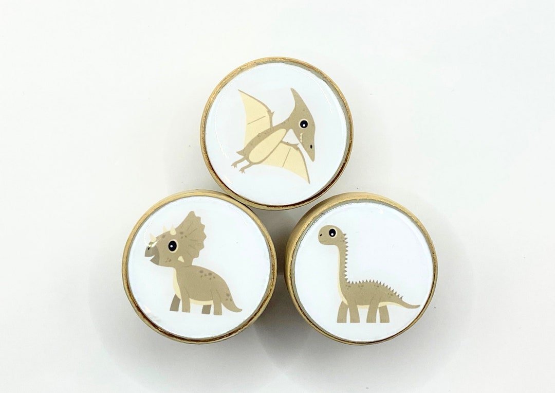 Dinosaur Knobs, Dinosaur Handles, Children's Room, Dresser Handles ...