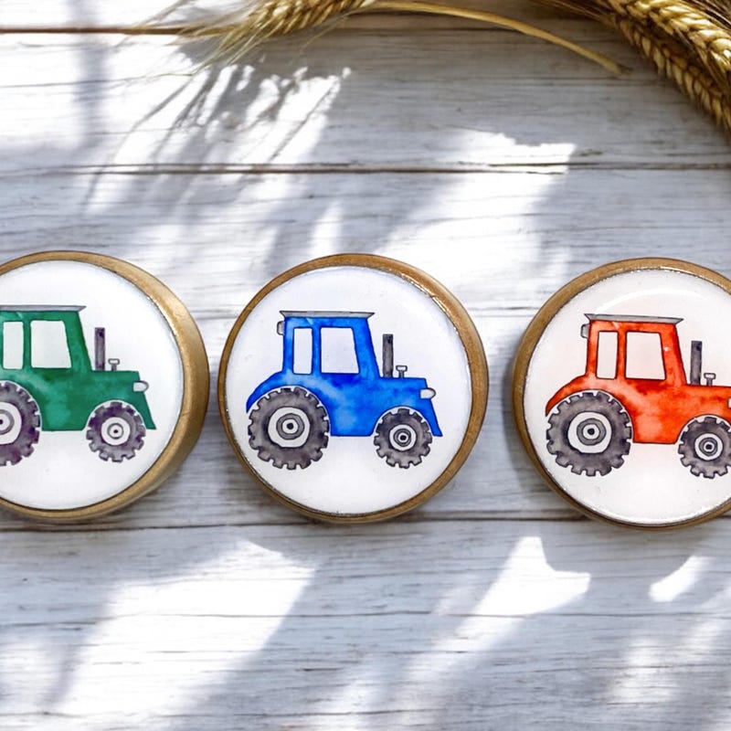 Tractors Drawer Knob - Etsy UK