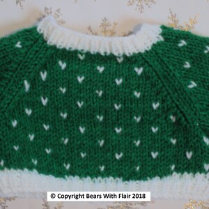 KNITTING PATTERN Instant Download PDF Bear Christmas Jumper Sweater ...