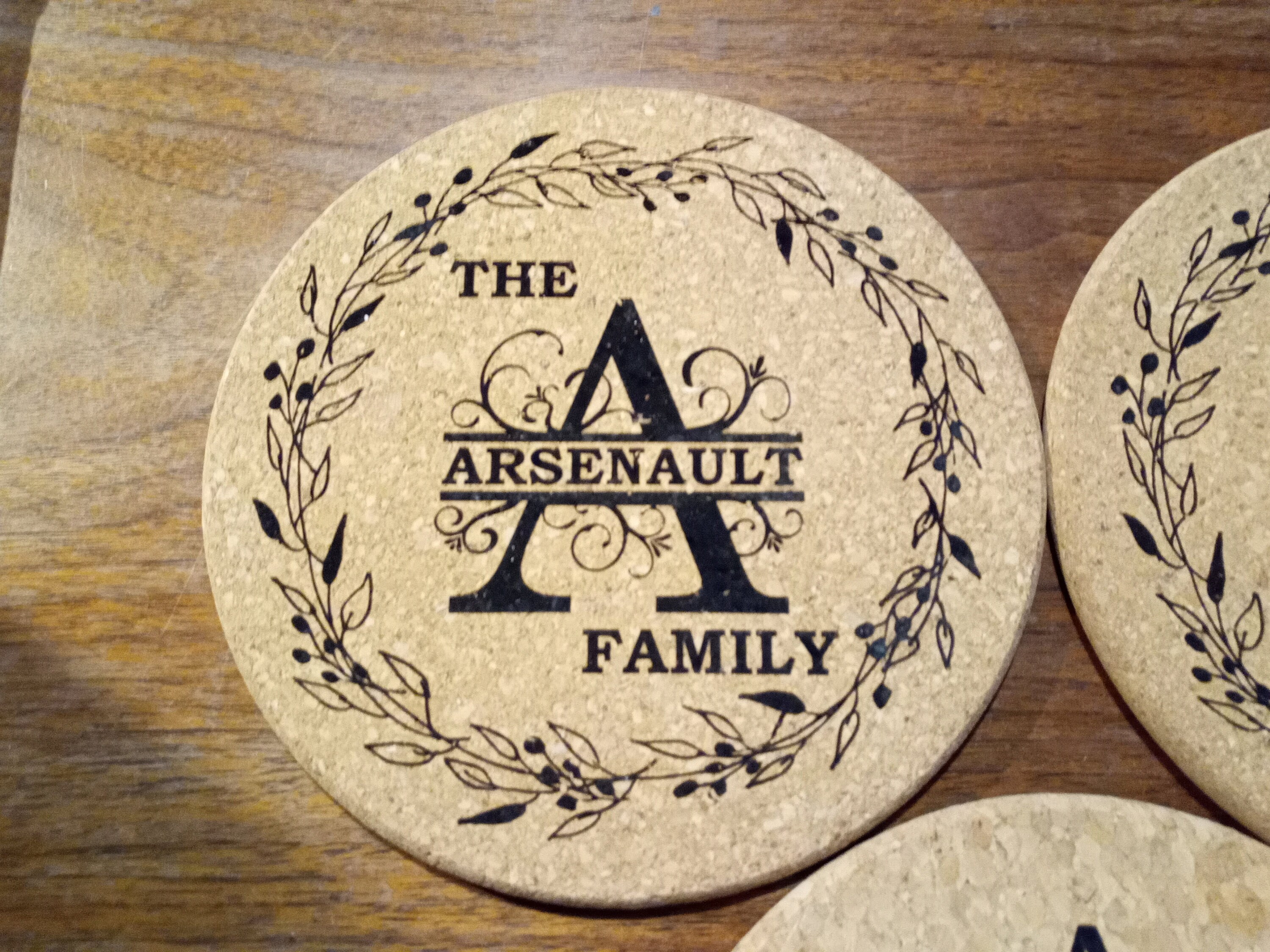 Custom Laser Engraved Cork Hot Plate Trivet Tea Pot Cozy - Etsy Canada