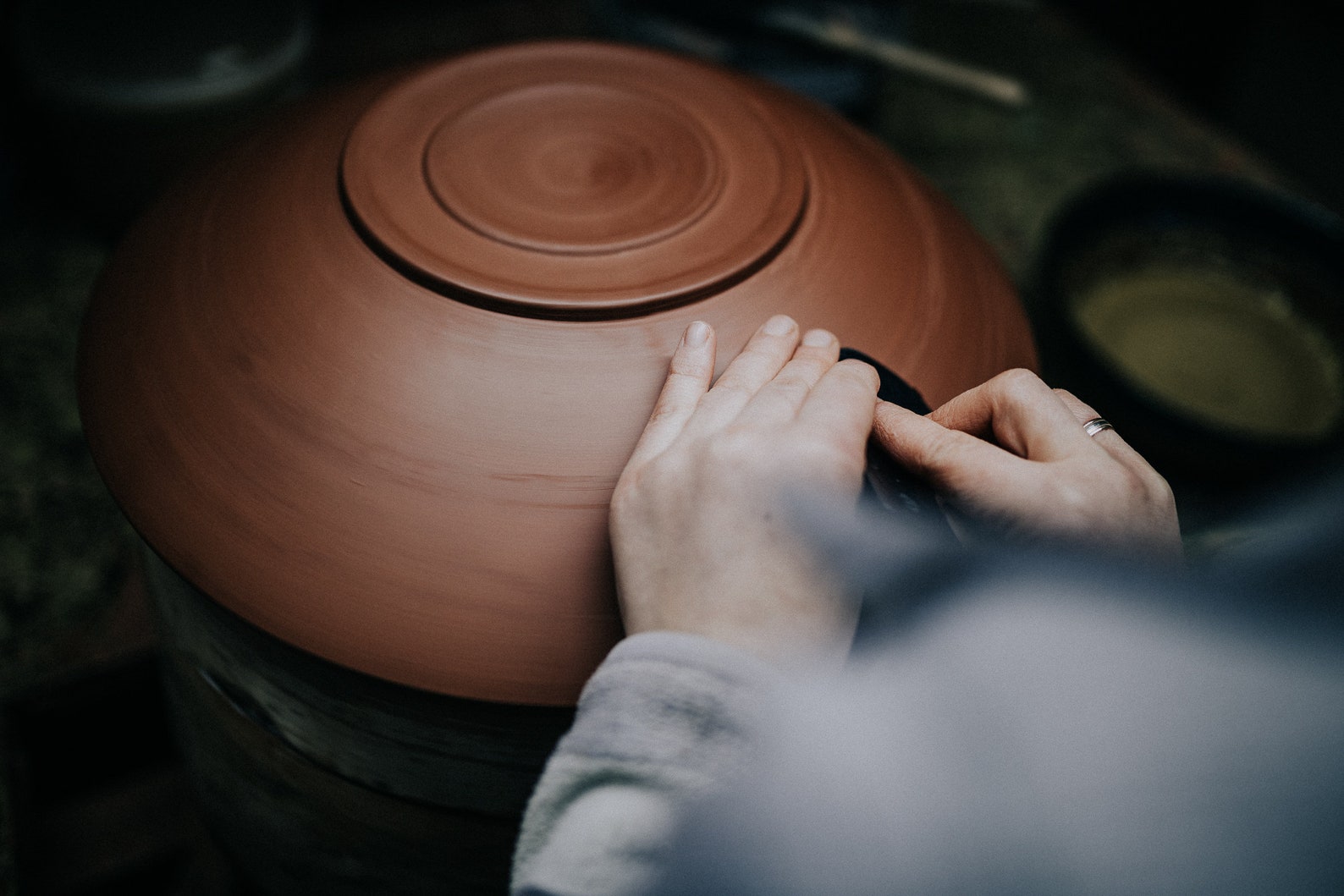 Terracotta Dinner Plate | Handmade Pottery | Collection EARTH - Etsy
