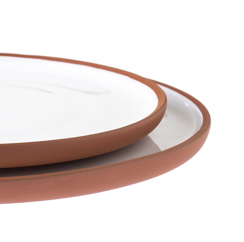 Terracotta Dinner and Salad Plate Set | Handmade Pottery | Collection ...