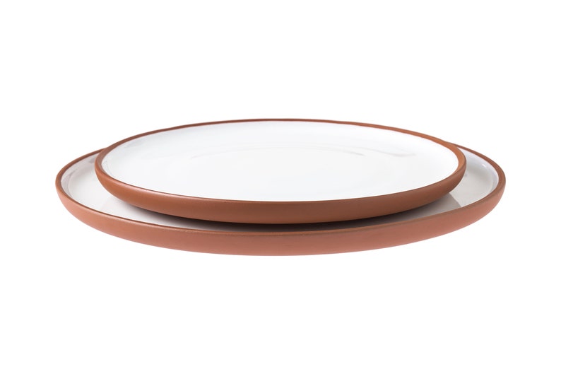 Terracotta Dinner and Salad Plate Set | Handmade Pottery | Collection ...
