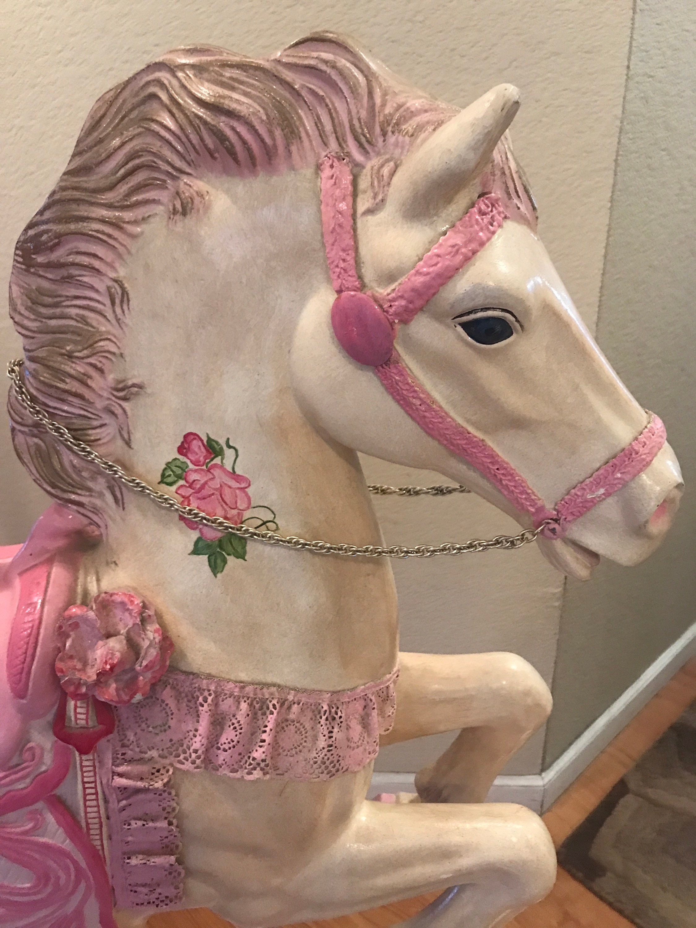 Pink Carousel Horse