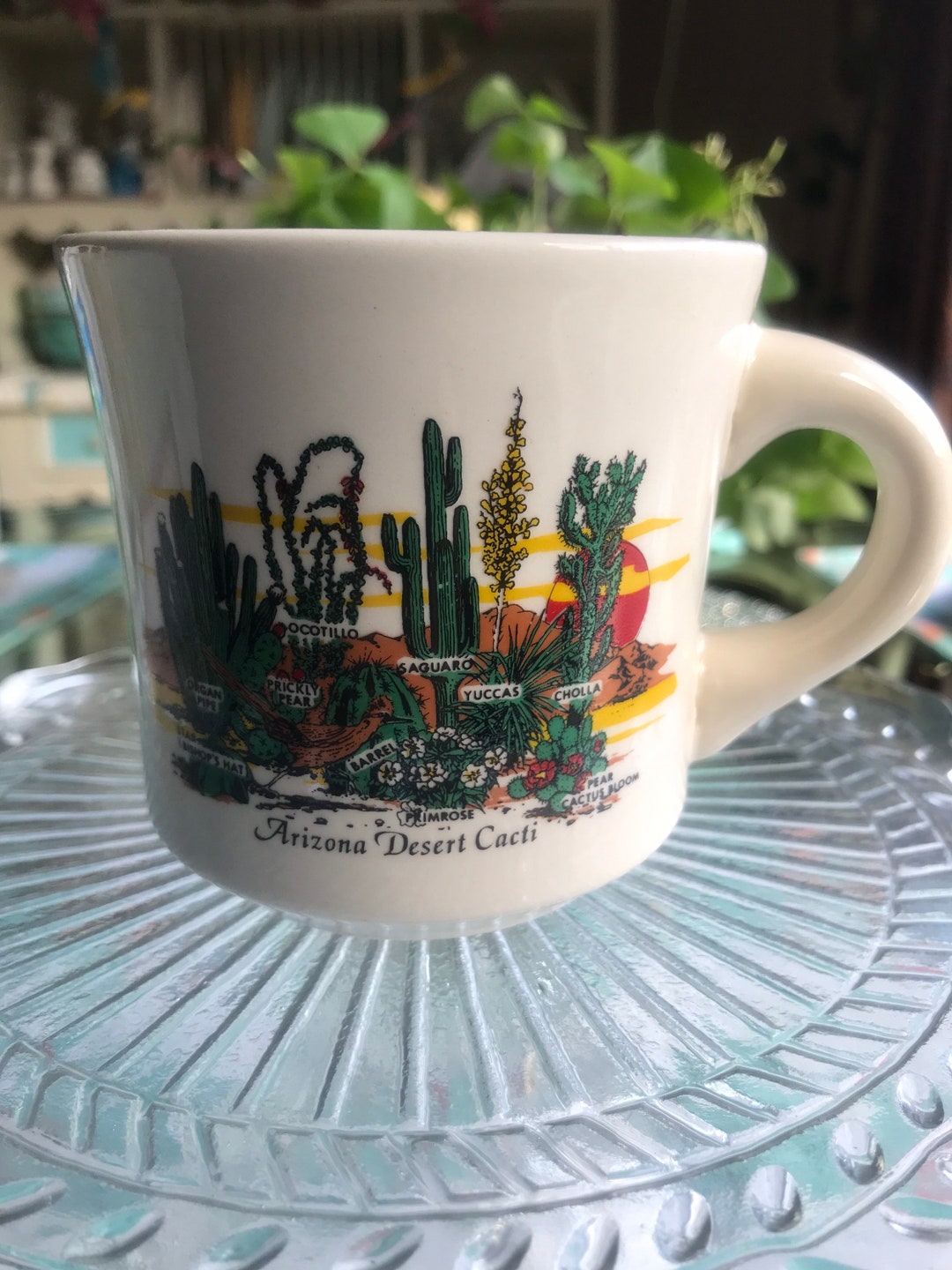 Arizona Desert Cacti Mug: Made in England Souvenir - Etsy